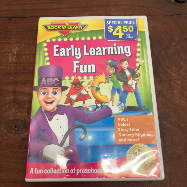 EARLY LEARNING FUN DVD 2014 Rock N Learn Educational Preschool Videos £ ...