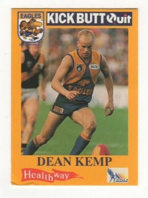 AFL WEST COAST Eagles - #6 Dean Kemp - Healthway 1995 EUR 2,94 ...