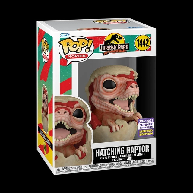 FUNKO POP ! Movie Jurassic Park : Hatching Raptor N° 1442 Shared SDCC ...