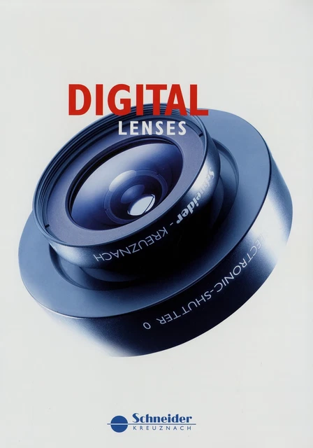 SCHNEIDER PROSPEKT 2014 Digital Lenses Digitalobjektive Digitar Apo-Dig ...