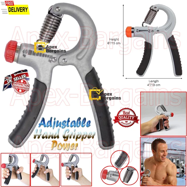 ADJUSTABLE HAND WRIST Forearm Gripper Strengthener Exerciser Muscle ...