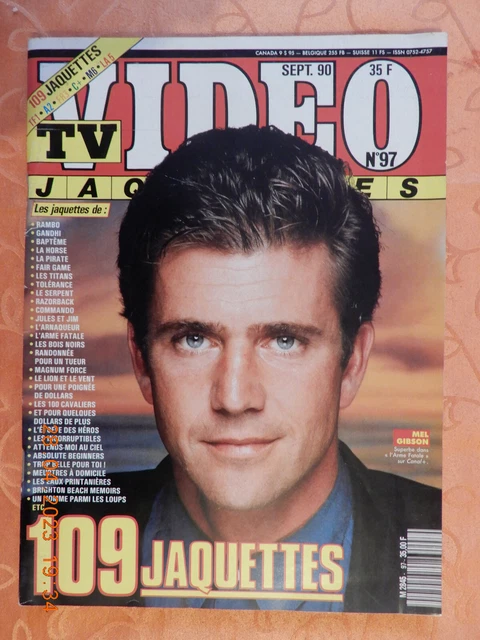 MAGAZINE TV VIDÉO jaquettes VHS n°97 mel gibson (POSTER présent) EUR 5 ...