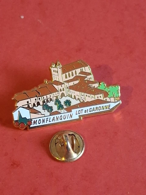 PIN'S PINS PLUS beaux villages de France PBVF LB Monflanquin EUR 25,00 ...
