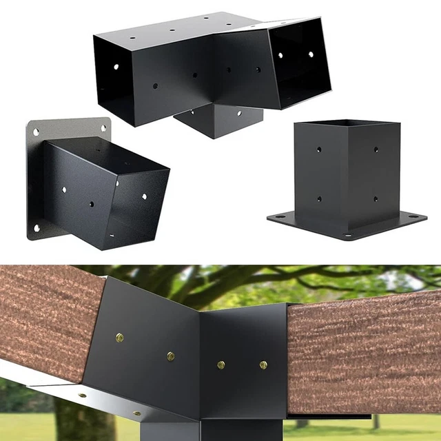 OUTDOOR PERGOLA HARDWARE Kit Gazebo Brackets Weatherproof Rust ...