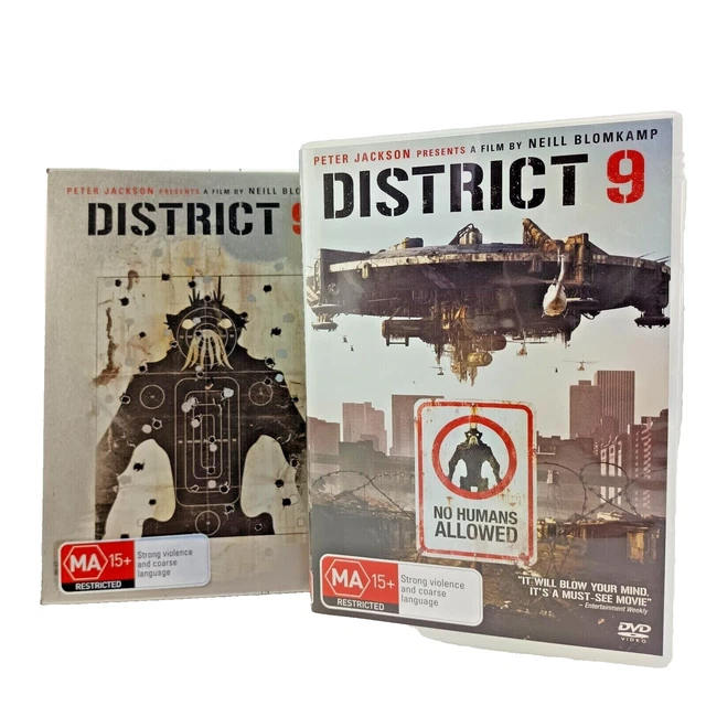 DISTRICT 9 MOVIE District 9 Steel Case DVD Neill Blomkamp Metal Box ...