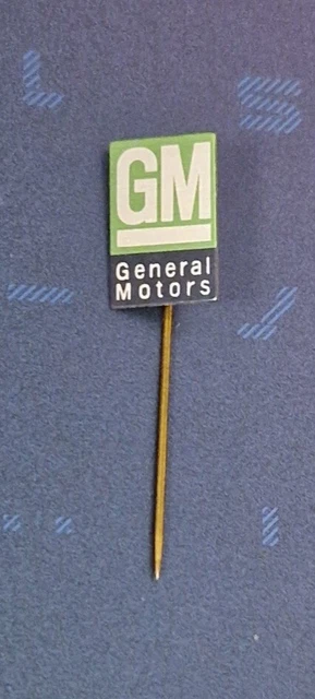RARE 1960S GENERAL MOTORS GM GREEN LOGO LAPEL PIN BADGE AUTOMOBILIA USA ...