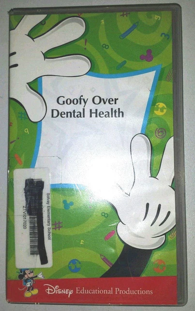 RARE DISNEY VHS Goofy Over Dental Health Safety Educational Video tape ...