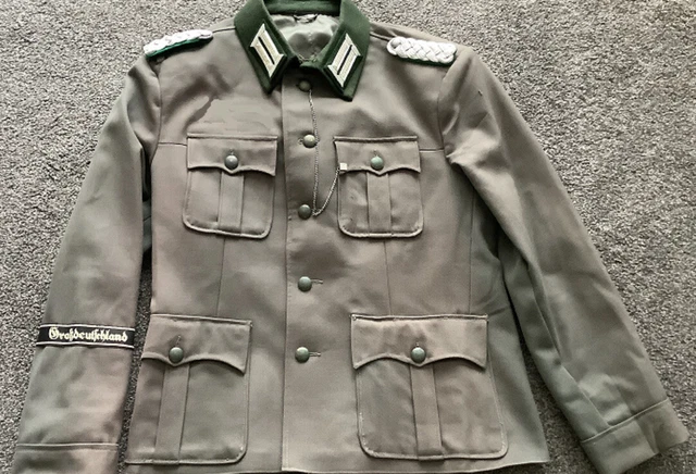WWII GERMAN OFFICERS Uniform Jacket Grossdeutschland Div. Reproduction ...