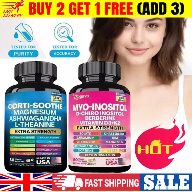 60CAPS CORTI-SOOTHE CORTISOL Supplement Magnesium Glycinate 200MgL ...