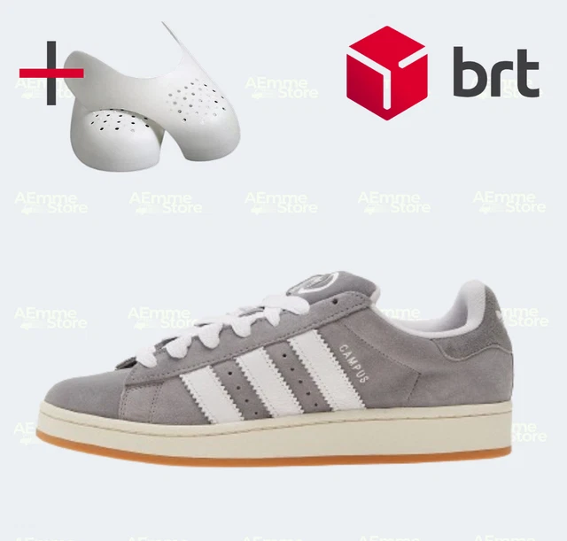 ADIDAS CAMPUS GREY Grigie 00s Sneakers Uomo Donna Unisex 43 + OMAGGIO ...