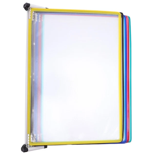 OFFICE HANGING DOCUMENT Rack: A4 Size File Folder Wall Mount - 5-Panel ...