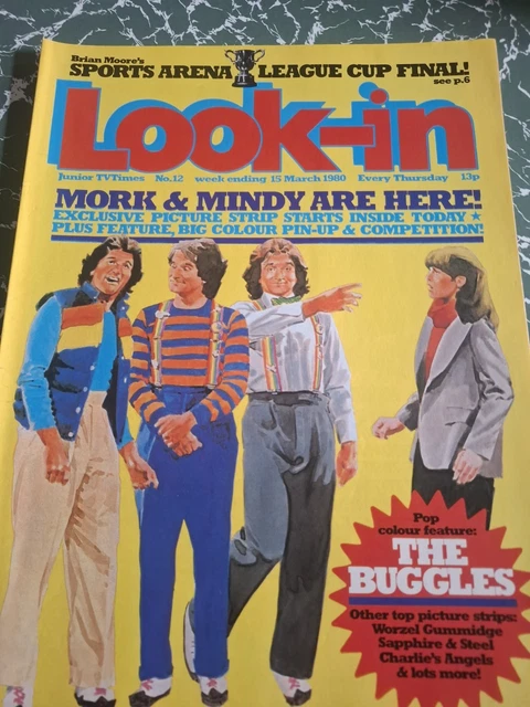 SUPER CONDITION LOOK IN Magazine 15 MARCH 1980 Mork & Mindy Buggles ...