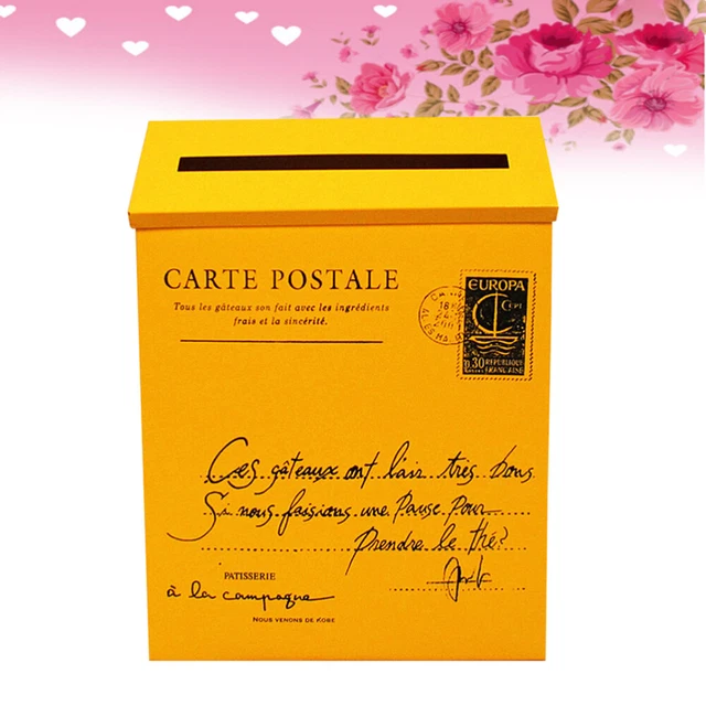 CARTE POSTALE BOÎTE aux lettres boîte aux lettres maison décoration ...