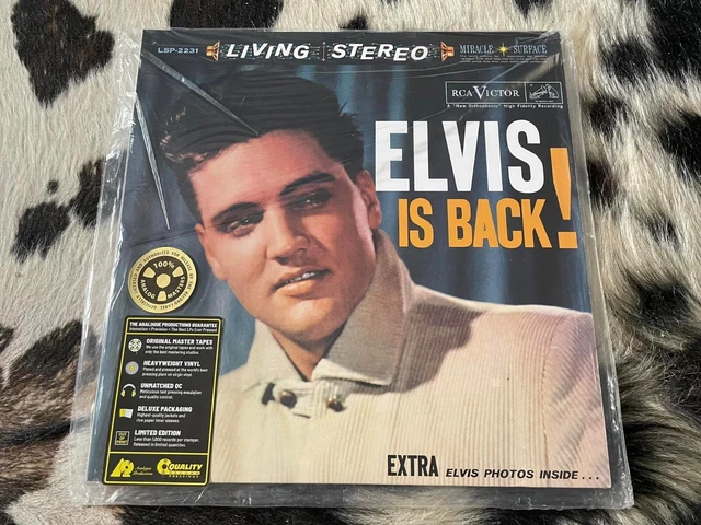 ELVIS IS BACK Orig Sealed 2 LP Set 45 rpm 2 Hype Sticker 2010 USA ...