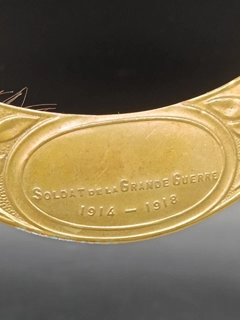 ANCIENNE PLAQUE CASQUE WW1 Soldat de la Grande Guerre 1914 1918 EUR 14 ...