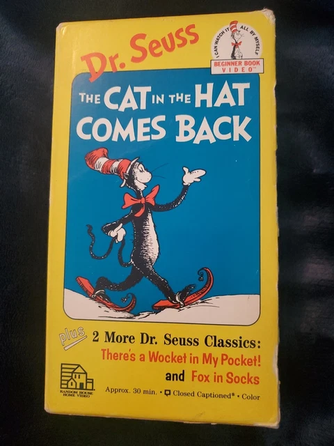 THE CAT IN THE HAT COMES BACK Dr. Seuss Beginner Book Video VHS Tape $8 ...