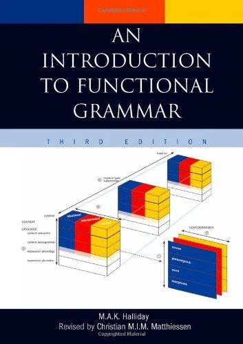 AN INTRODUCTION TO Functional Grammar - Halliday, Michael £45.77 ...