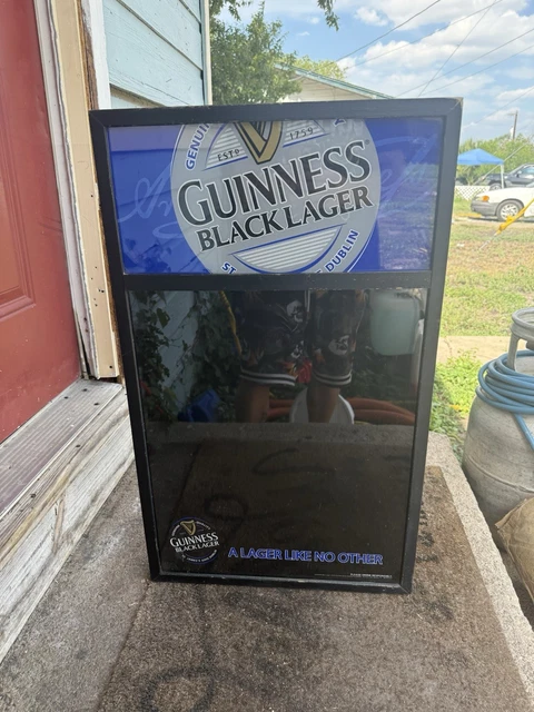 VINTAGE GUINNESS BLACK Lager Menu Board 2011 30”x18” £154.91 - PicClick UK