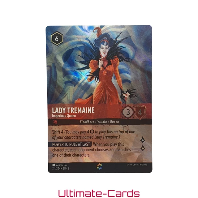 DISNEY LORCANA TCG | Lady Tremaine Imperious Queen 211/204 | Foil ...