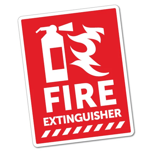 FIRE EXTINGUISHER STICKER Decal Safety Sign Car Vinyl #5452K $5.99 ...