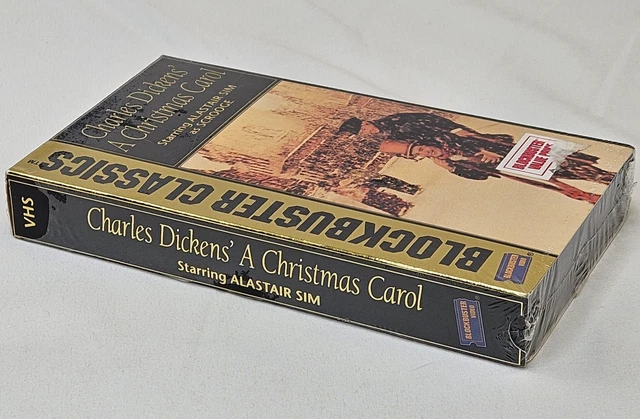CHARLES DICKENS A Christmas Carol Blockbuster Classics VHS Tape Sealed ...