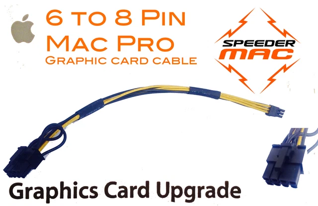 LOT DE 2 Cables 6/6 Pin + 6/8 Pin pour alimentation de carte graphique ...