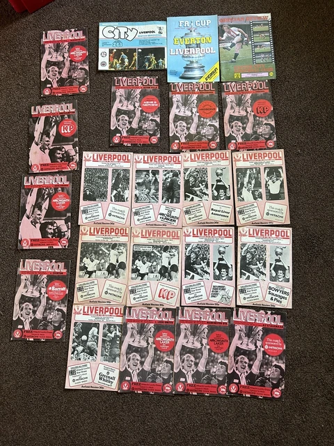 LIVERPOOL FC FOOTBALL Programmes 1981 VGC Sports Memorabilia Vintage ...