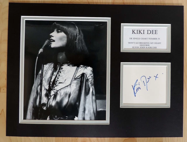 KIKI DEE - Dont Go Breaking My Heart - Autographed Display - Signing ...