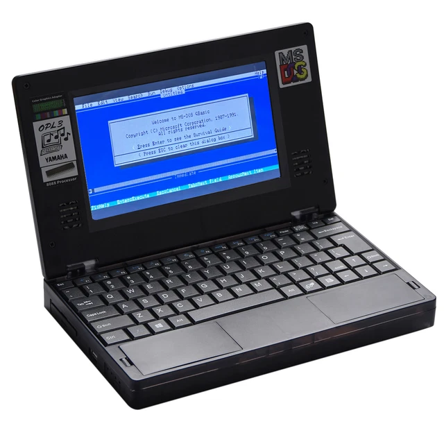 BOOK8088@4.77MHZ/8MHZ CPU 640KB Laptop Computer 512M CF XT-IDE Hard ...