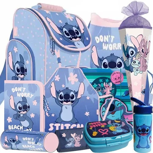 LILO UND STITCH Schulranzen Tornister Ranzen Schulrucksack Set mit ...