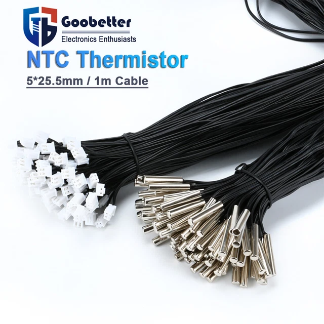 1M CABLE NTC Thermistor Temperature Sensor Waterproof Probe 5*25.5mm ...