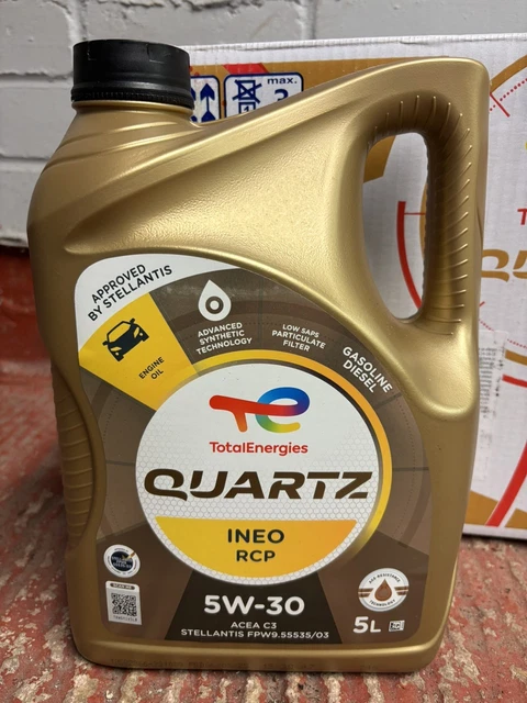 TOTAL QUARTZ INEO RCP 5w-30 Car Engine Oil 5L latest Stellantis spec ...