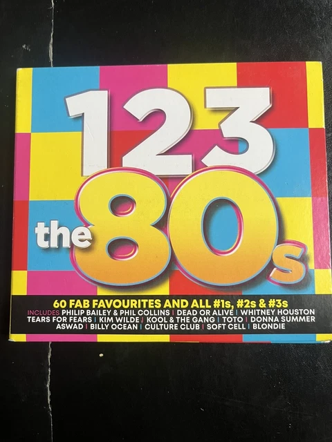 123 THE 80S Used 60 Track Eighties Compilation Cd Pop Rock Soul Dance ...
