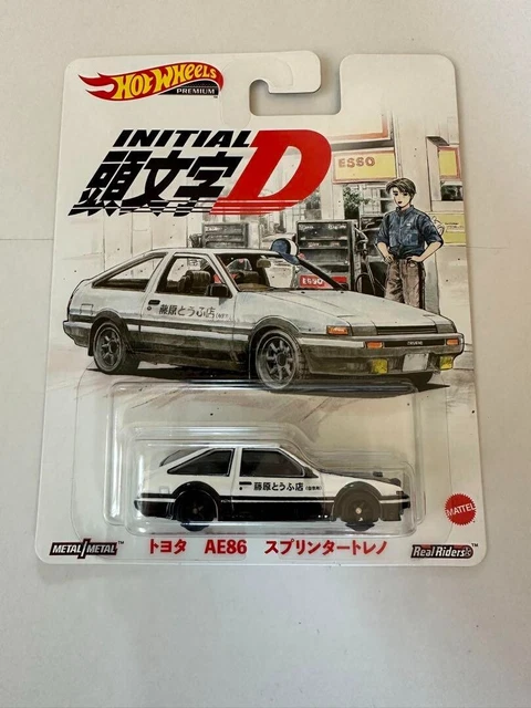 HOT WHEELS INITIAL D Toyota AE86 Corolla Sprinter Trueno Mini Car White ...