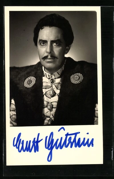ANSICHTSKARTE OPERNSÄNGER ERNST Gutstein mit original Autograph EUR 13,00 - PicClick DE