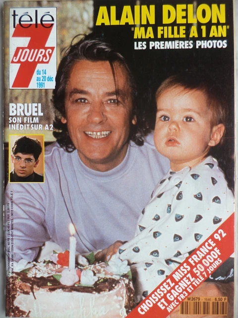MAGAZINE &TÉLÉ 7 Jours" n° 1646 Alain DELON Leigh Goldberg ALLEN Bruel ...