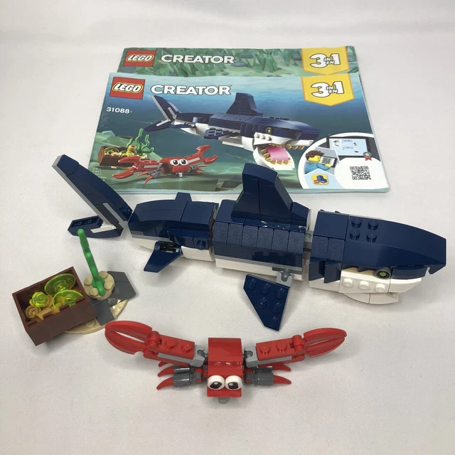 LEGO SET 31088 Creator Model Deep Sea Creatures 2019 100% Complete with ...