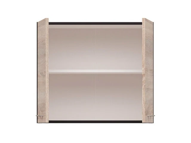 800MM KITCHEN WALL Unit Cabinet 2 Door 80cm Cupboard Wenge/Oak Effect ...