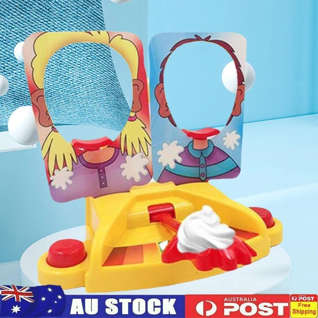 1 SET WHIP Cream Face Game Anti Stress Cake Cream Pie Face for Kids ...