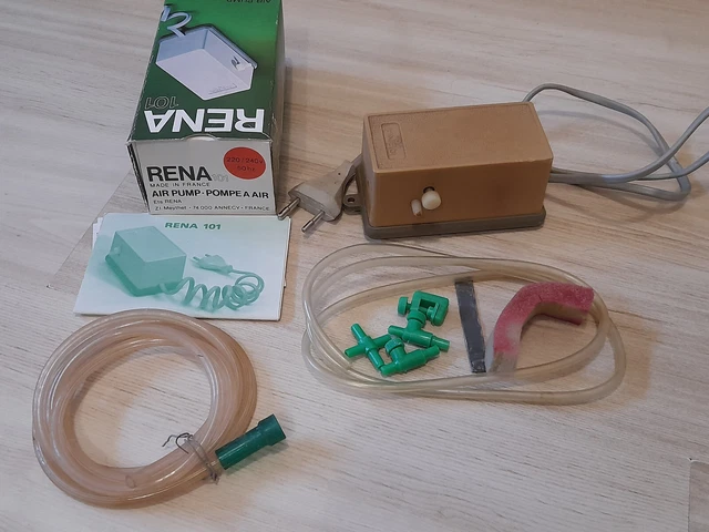 POMPE À AIR vintage Rena 101 air pump avec accessoires EUR 15,00 ...