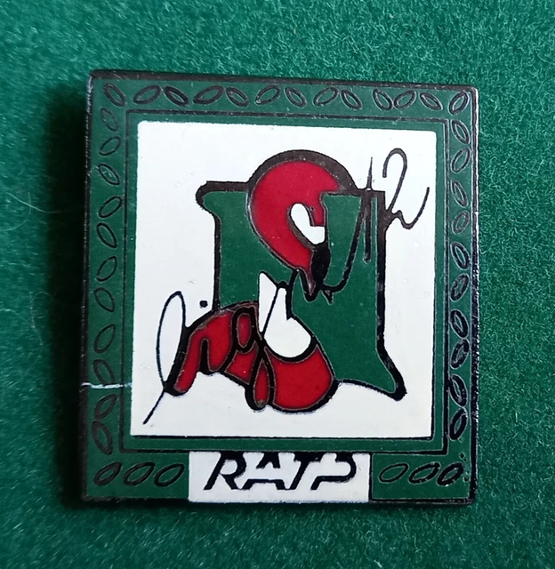 PIN'S EMAIL GRAND Feu BUS RATP Métro Transport PARIS Ligne 12 Signé ...