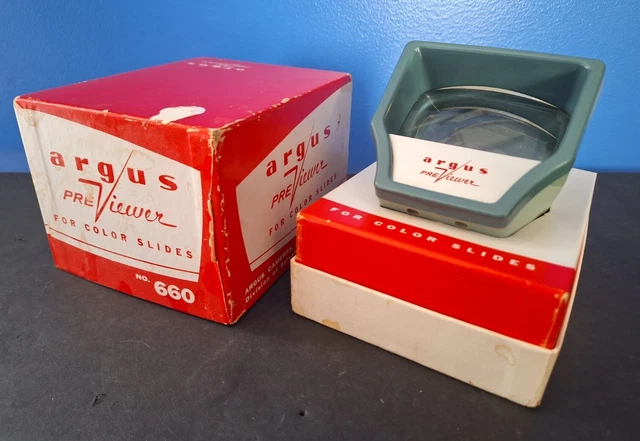 VINTAGE 1960'S ORIGINAL Argus PreViewer for Color Slides no. 660 $26.76 ...