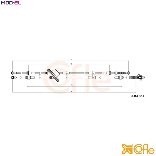 CABLE PULL MANUAL TRANSMISSION 2CB.FI011 FOR FIAT 182 B6.000 1.6L 4cyl ...