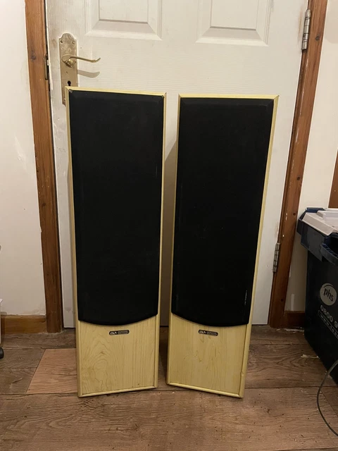 ACOUSTIC SOLUTIONS AV-120 Hi-Fi Speakers - 130 Watts - Tested In Good ...