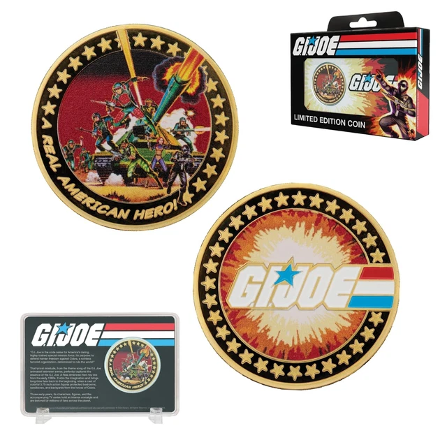 FANATTIK G.I. JOE 60th Anniversary 24k Gold Plated Limited Edition Coin ...
