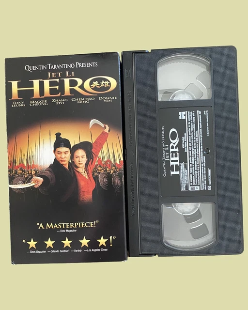 HERO- JET LI (VHS, 2004) Quentin Tarantino. English Subtitles. Free ...