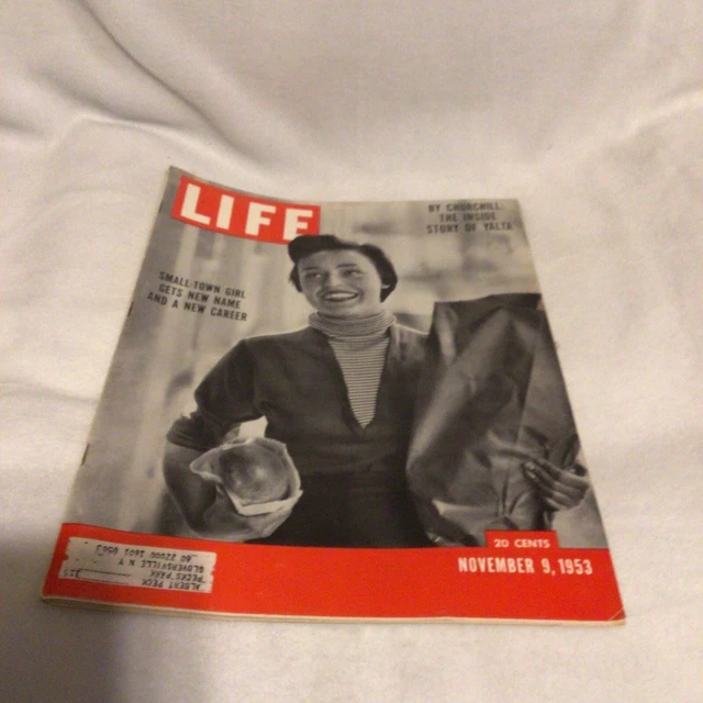 LIFE MAGAZINE NOVEMBER 9th, 1953. Churchill And Yalta, Many Vintage Ads ...