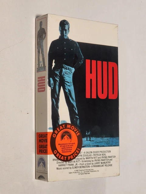 SEALED HUD VHS Tape Paul Newman Melvyn Douglas Patricia Neal Paramount ...