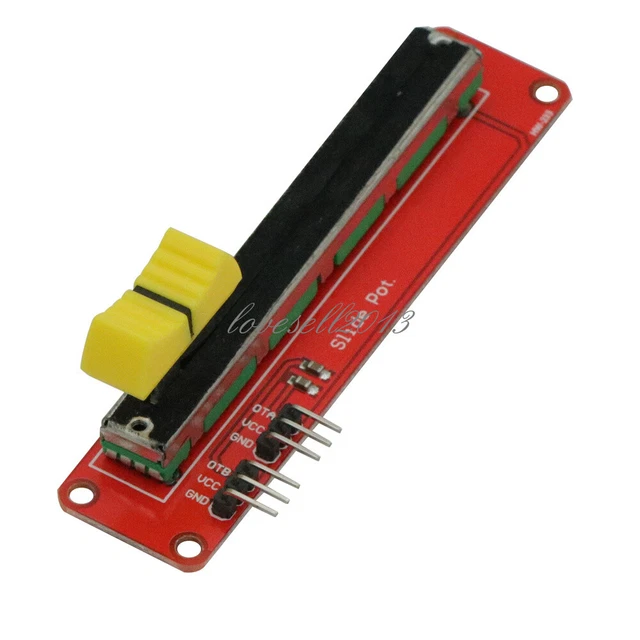 10K LINEAR SLIDE Potentiometer Module Dual Output For Arduino ...