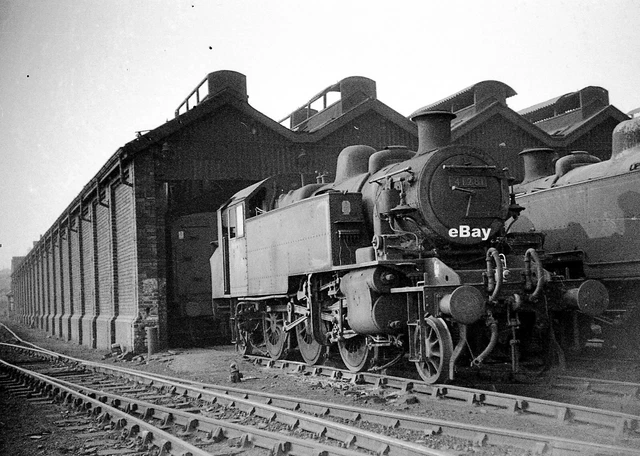 RAILWAY STEAM NEGATIVE Ivatt 2 41281 Farnley Junction MPD 55C 21/5/63 ...